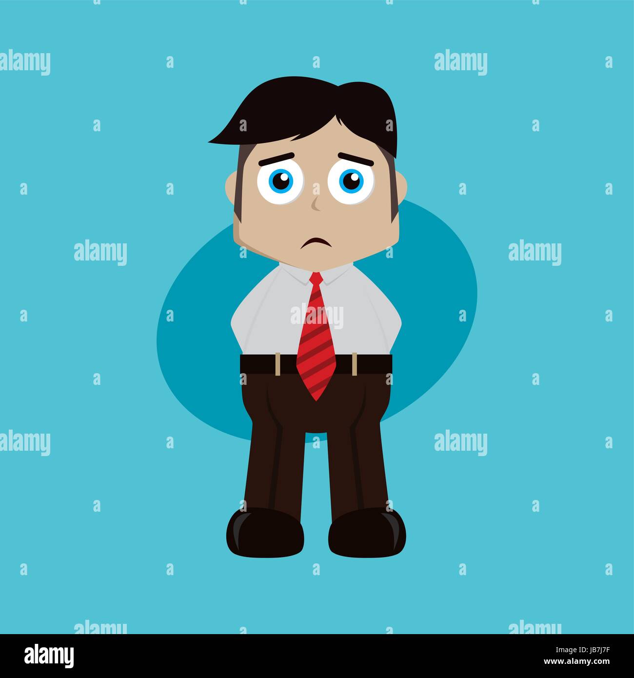 businessman manager at work cartoon vector art illustration Stock ...