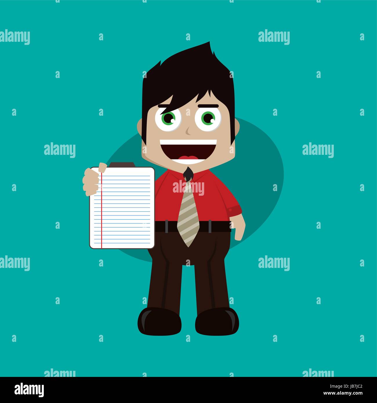 businessman manager at work holding report book cartoon vector art ...