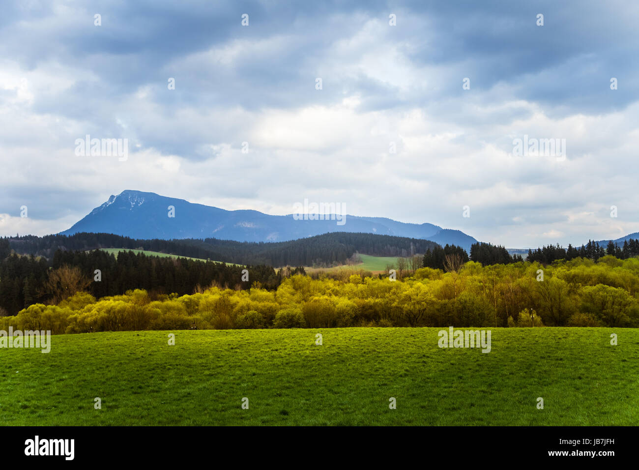 A beautiful mountain scenery of Tatra mountains in Slovakia Stock Photo ...