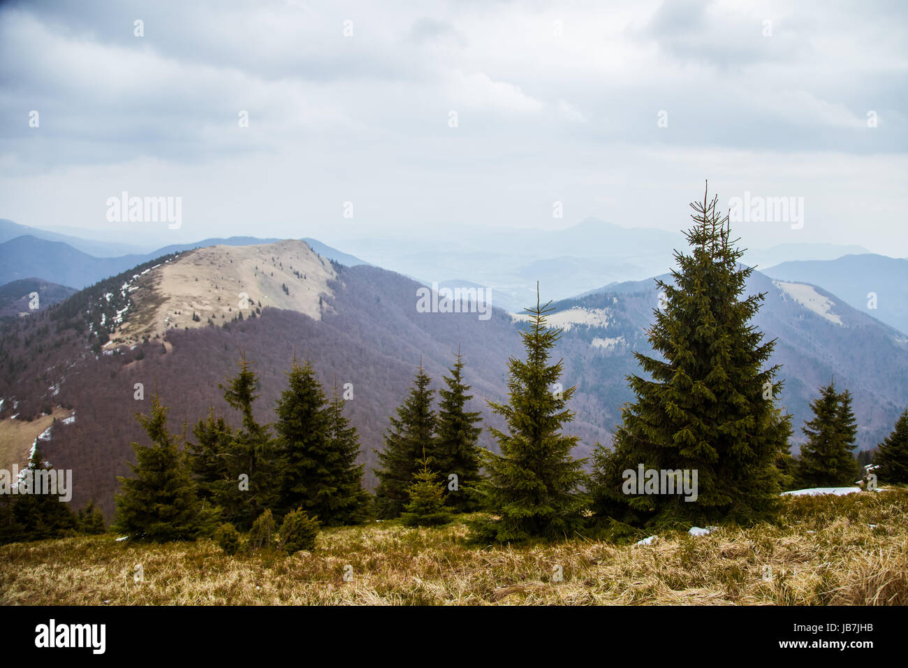 A beautiful mountain scenery of Tatra mountains in Slovakia Stock Photo ...