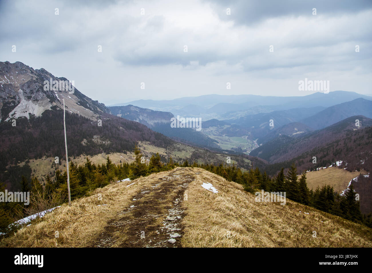 A beautiful mountain scenery of Tatra mountains in Slovakia Stock Photo ...