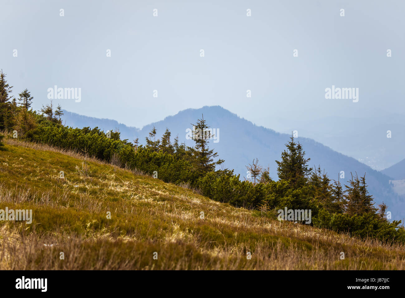 A beautiful mountain scenery of Tatra mountains in Slovakia Stock Photo ...