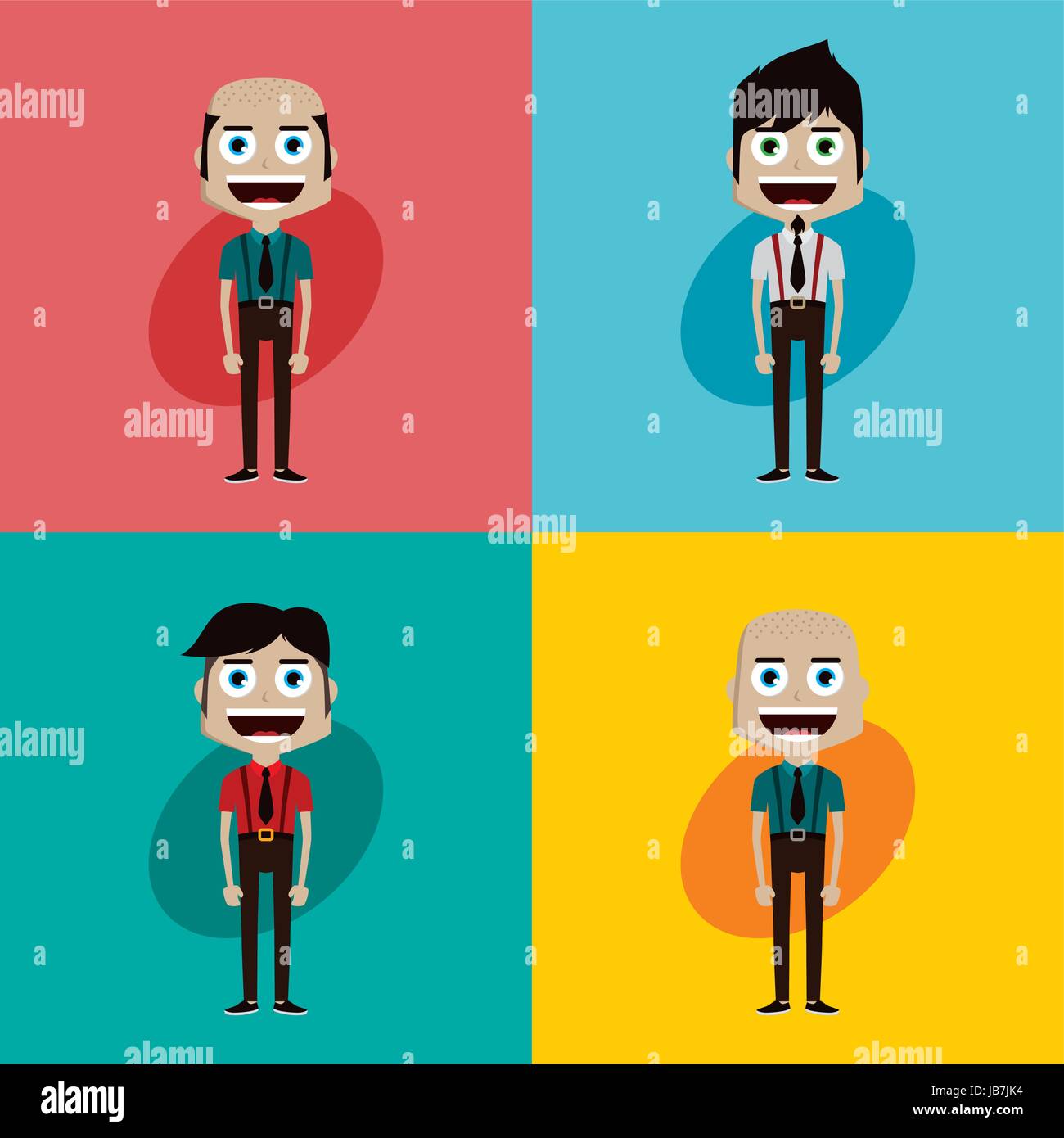 businessman manager at work cartoon vector art illustration Stock ...