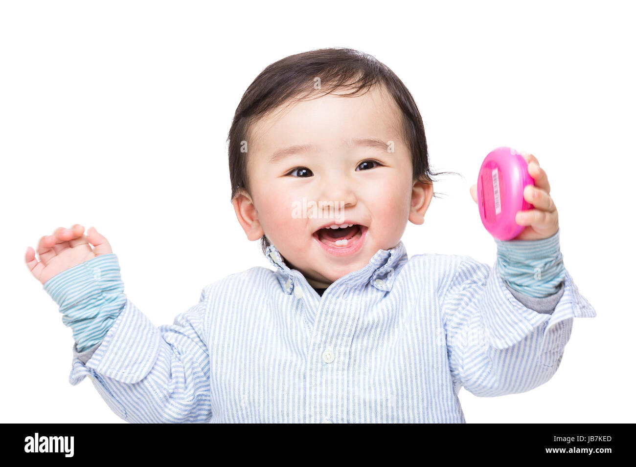 Asian baby feeling excited Stock Photo - Alamy