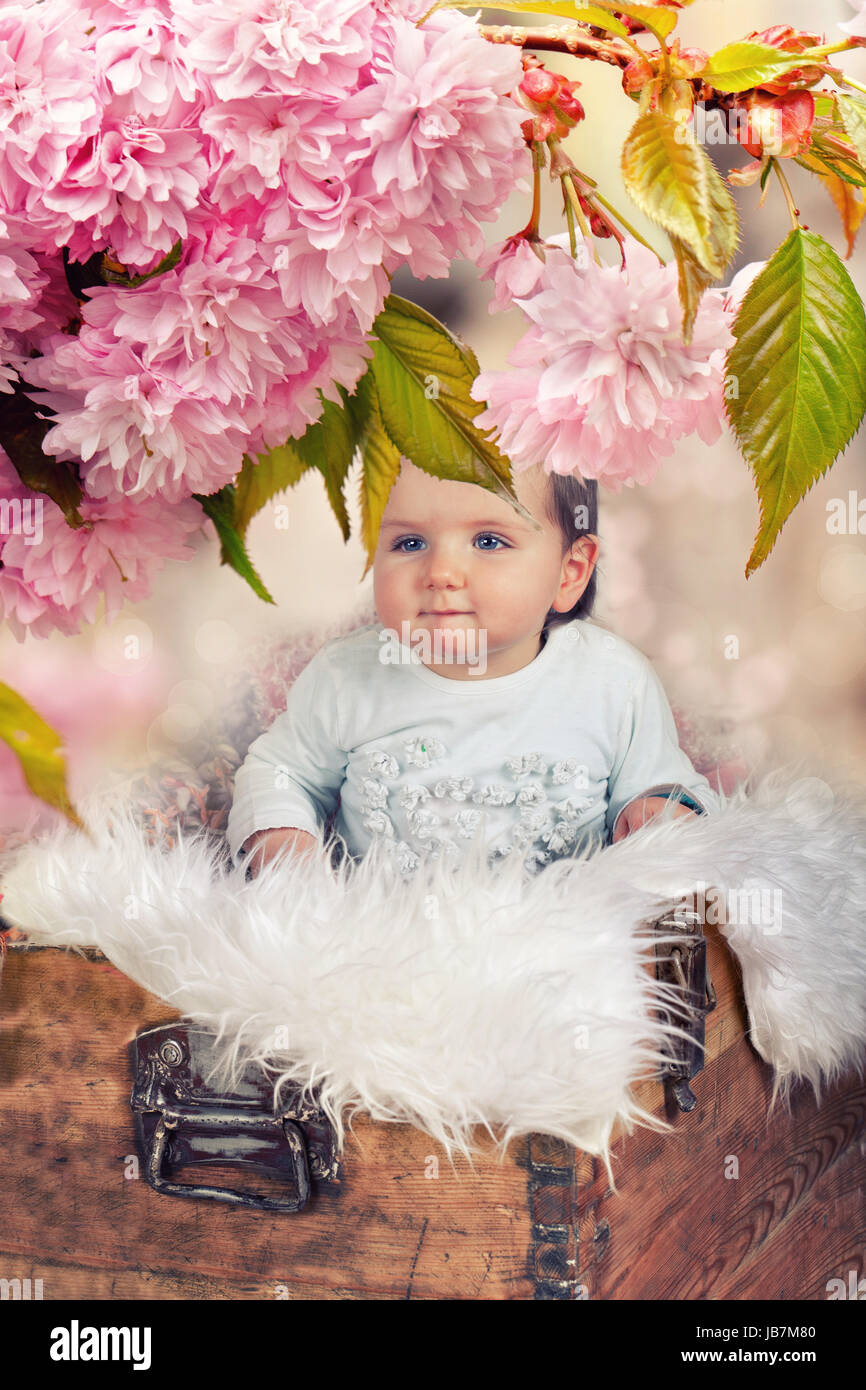 child in spring Stock Photo - Alamy