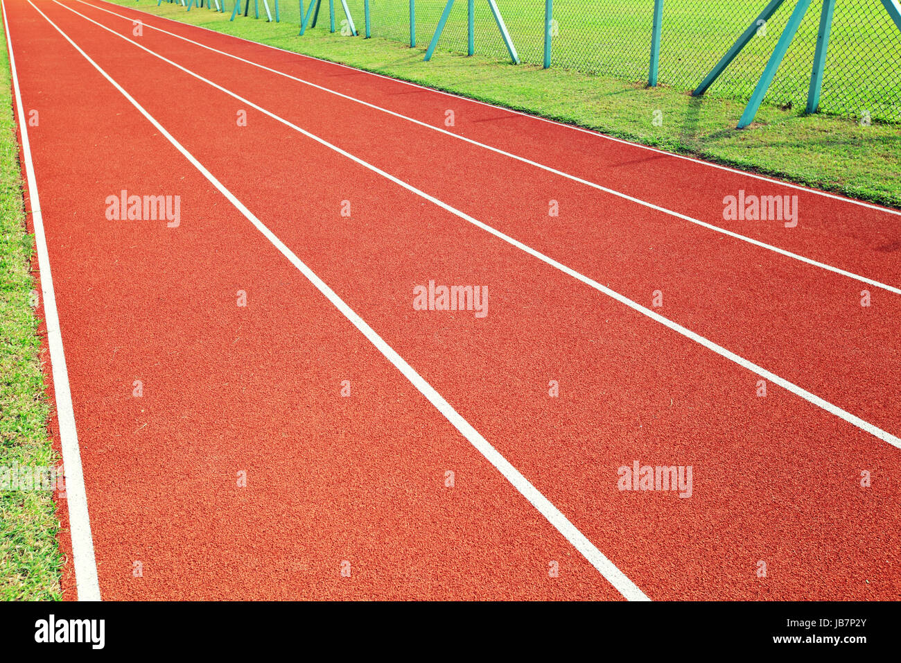 Red Running way Stock Photo - Alamy