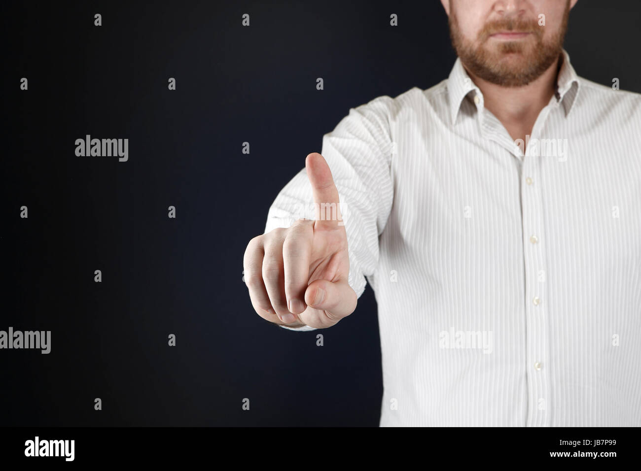 man pointing at something Stock Photo - Alamy