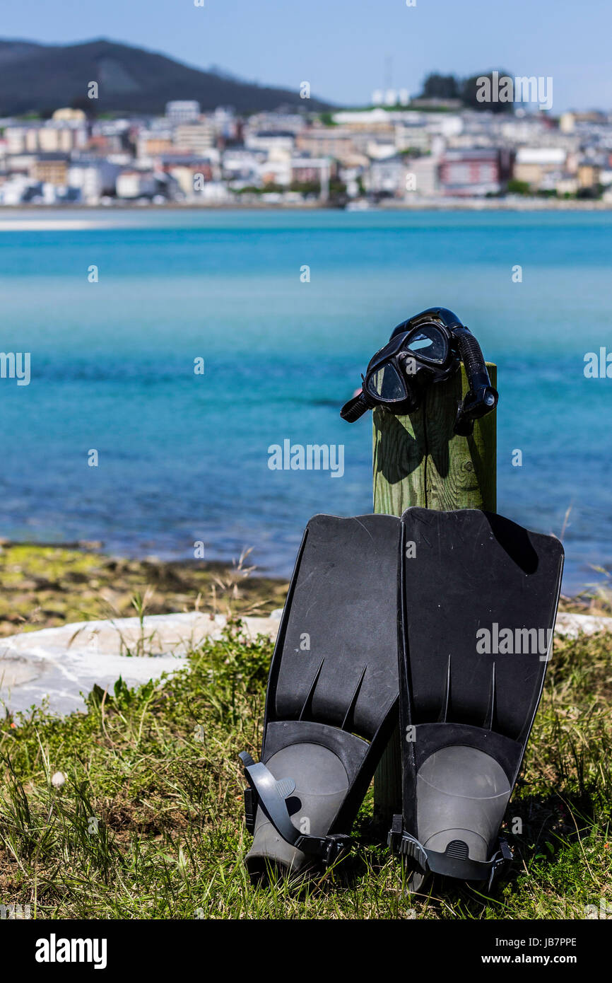 Diving equipment ready to use Stock Photo - Alamy