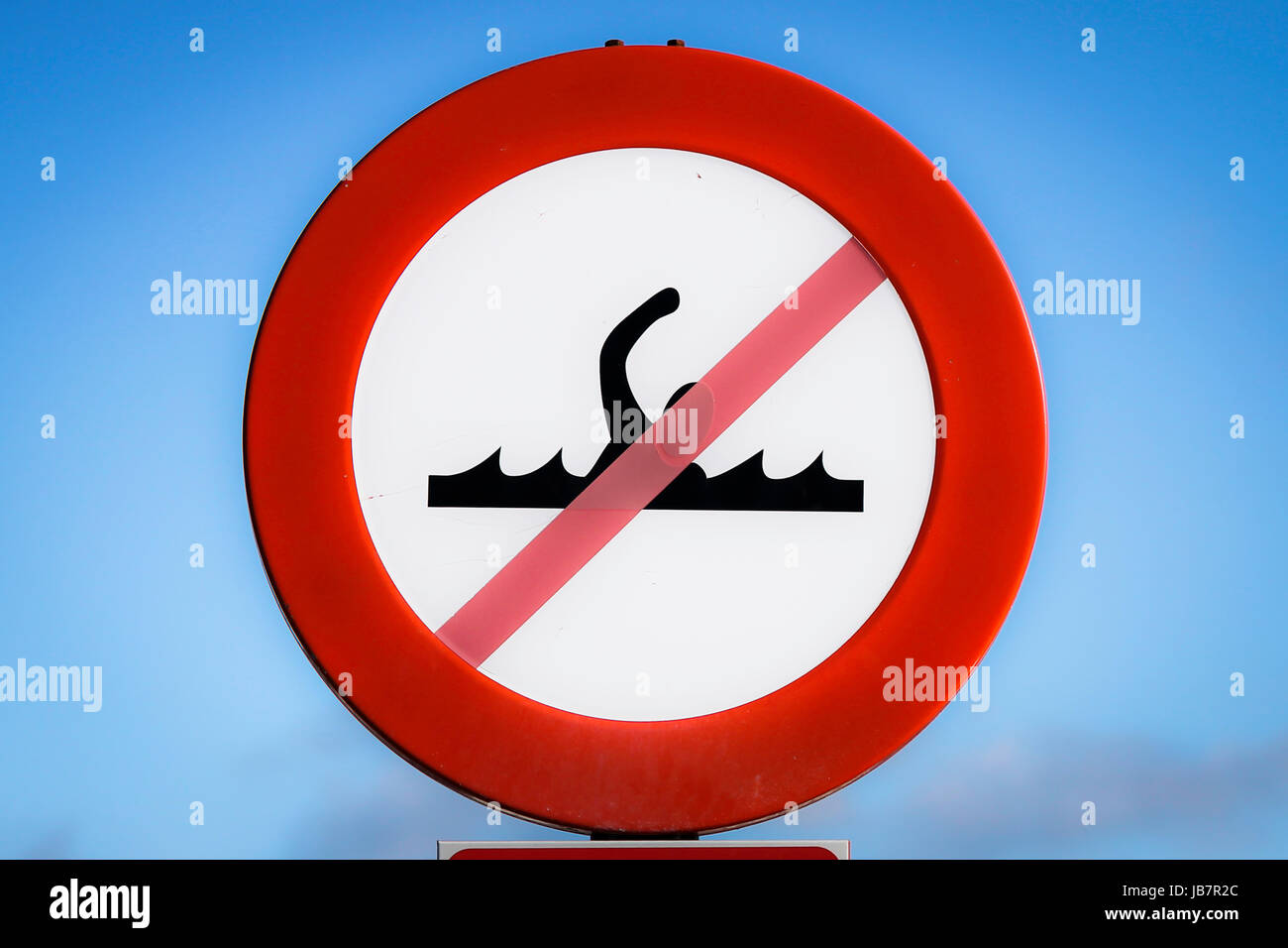 Bathing sign hi-res stock photography and images - Alamy