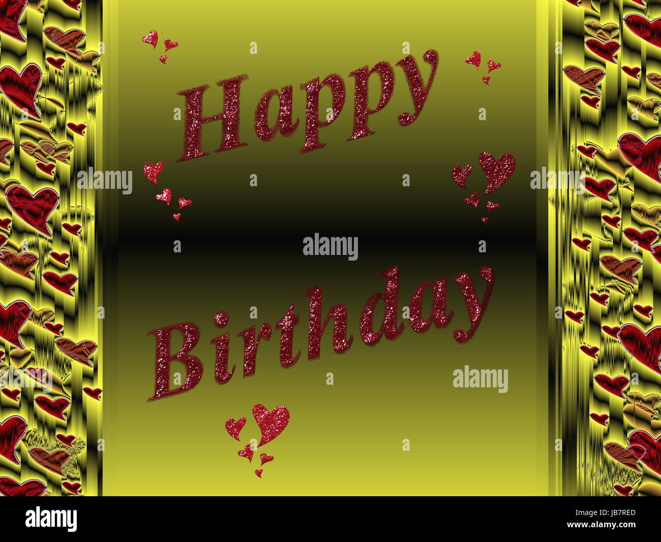 written letters,text,color happy birthday card Stock Photo - Alamy