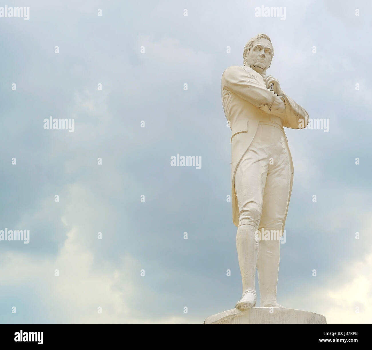 Statue of Sir Tomas Stamford Raffles - best known for his founding of ...