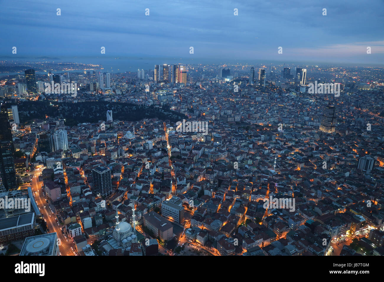 Aerial view of Istanbul City in Turkey Stock Photo - Alamy