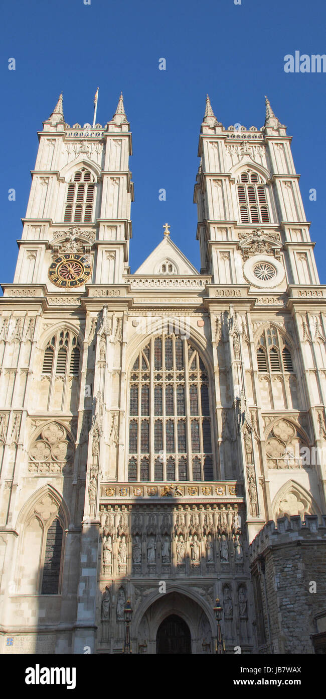The Westminster Abbey church in London UK Stock Photo - Alamy