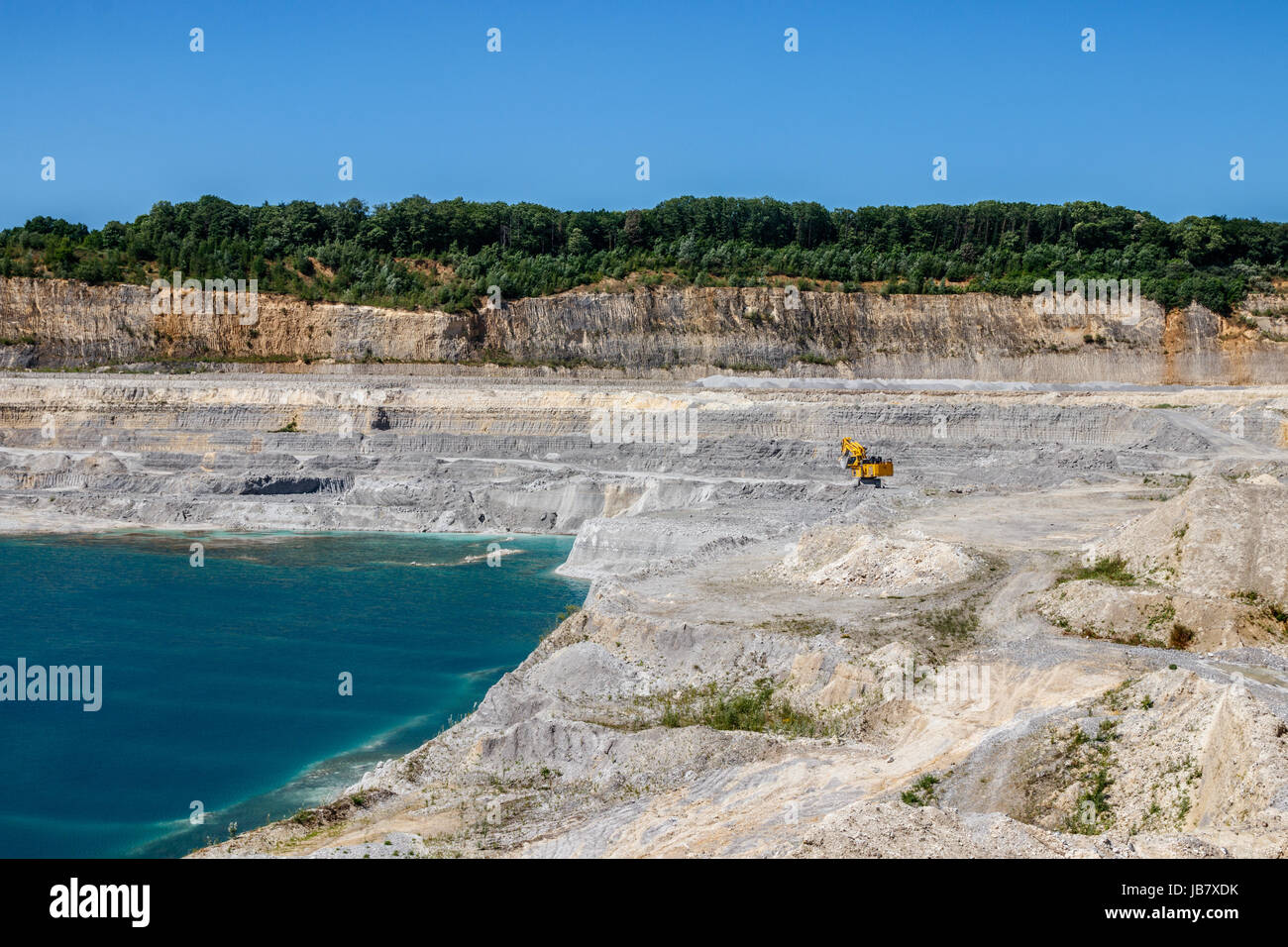 View of the ENCI (First Dutch Cement Industry) quary at the Mount Saint ...