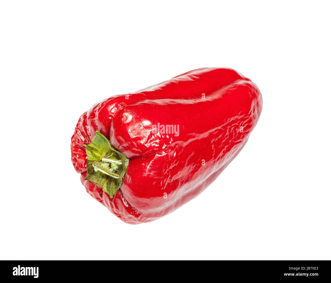 old pepper isolated on white background Stock Photo - Alamy
