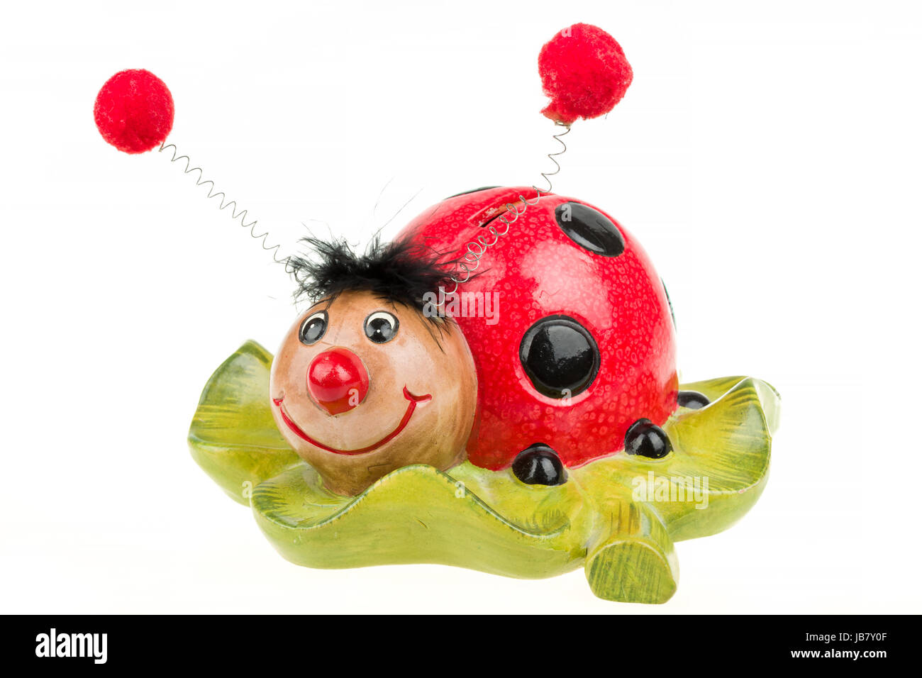 children porcelain ladybug money box isolated on white background Stock ...
