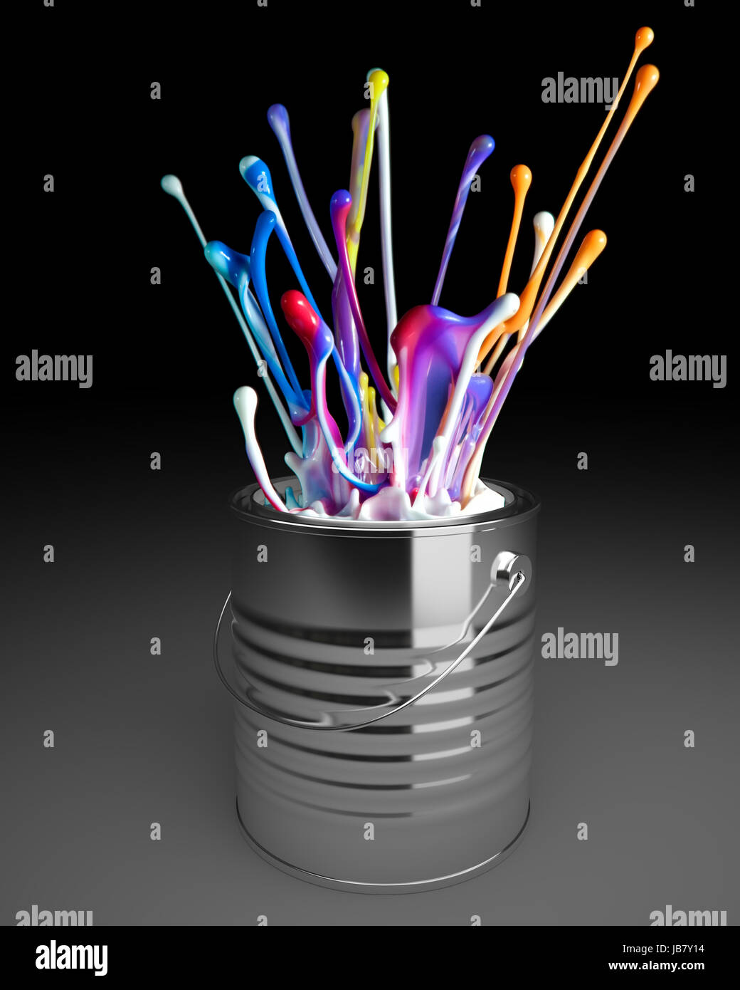 Paint splash from can hi-res stock photography and images - Alamy