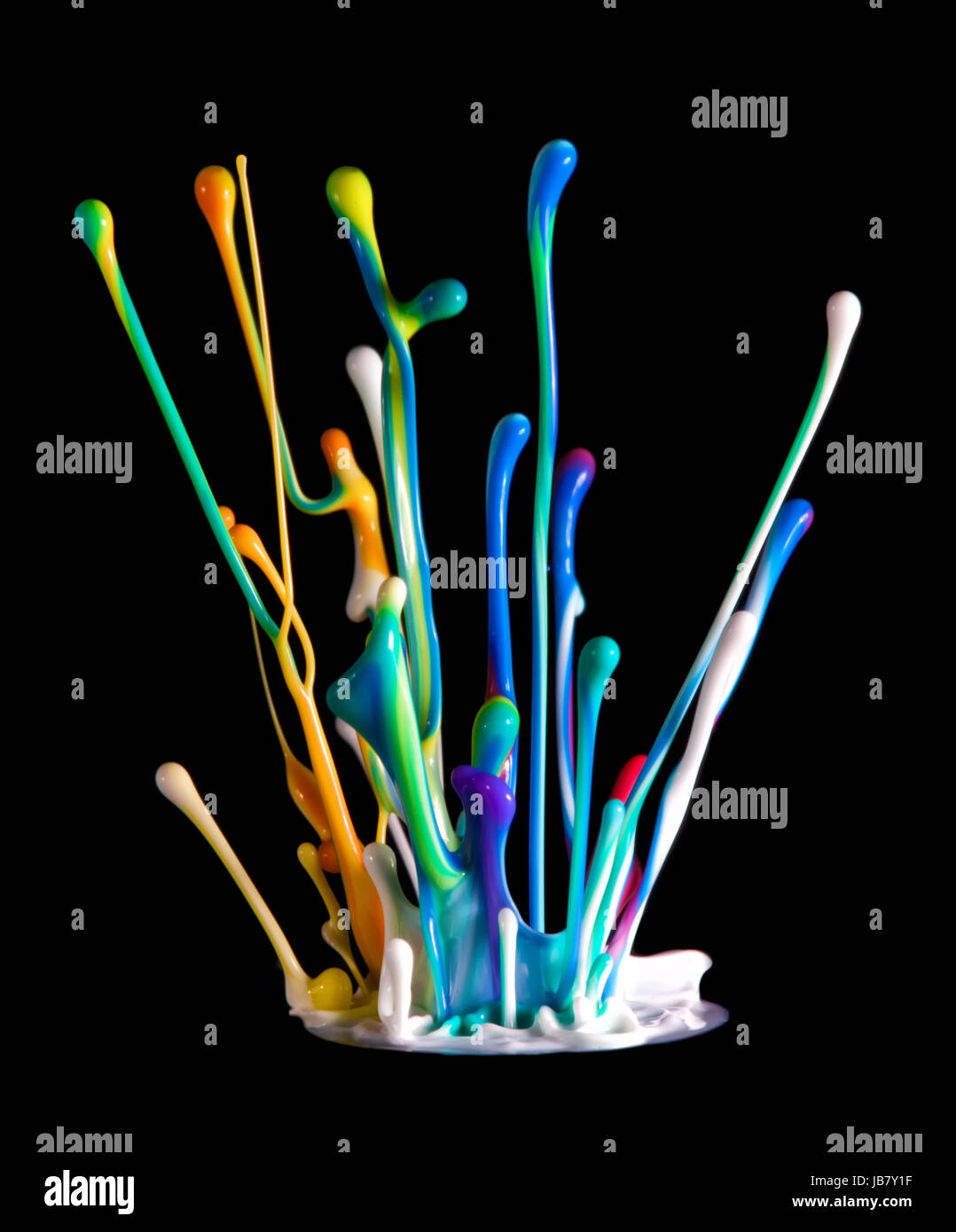 macro image of paint sculpture Stock Photo - Alamy