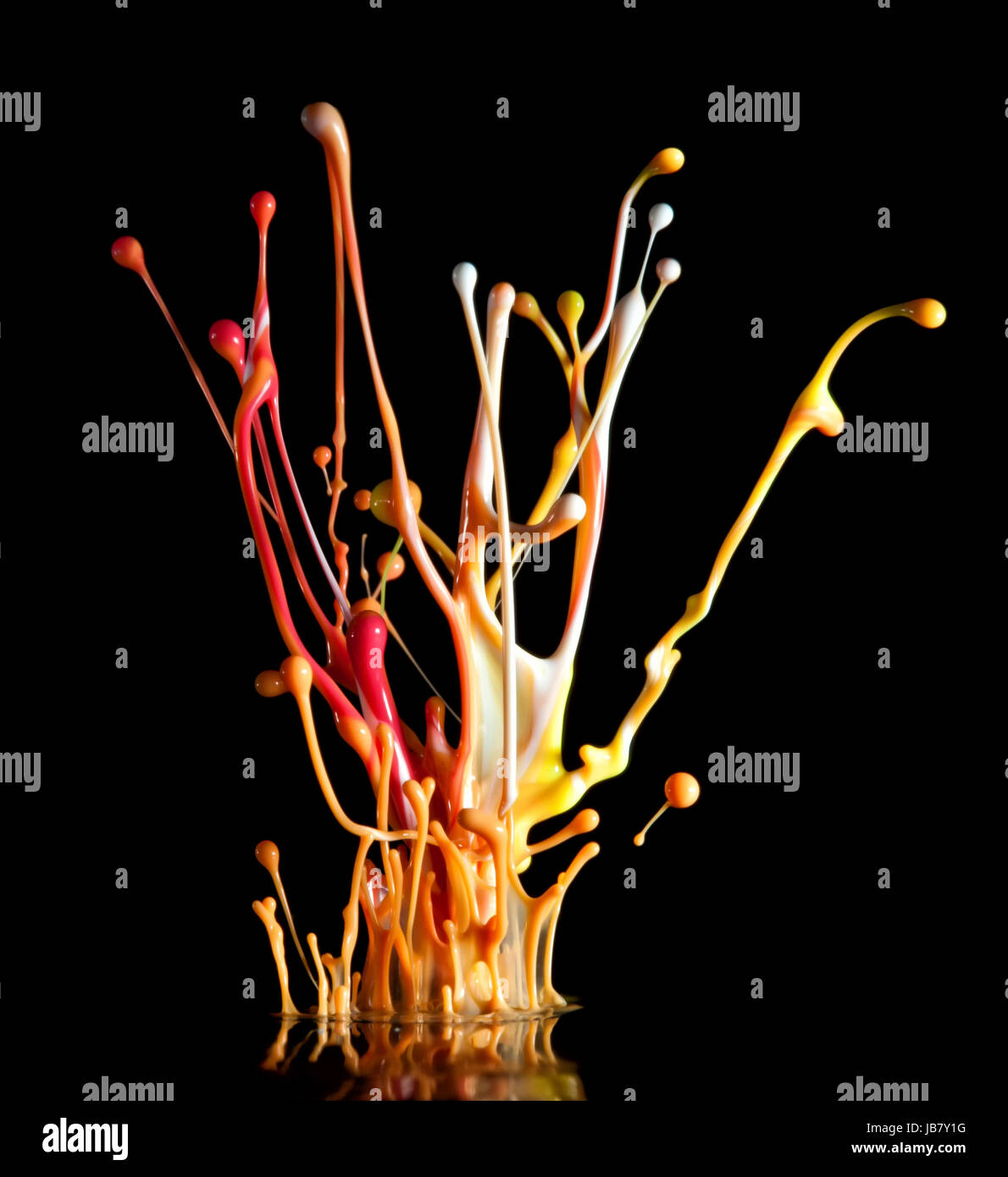 macro image of paint sculpture Stock Photo - Alamy
