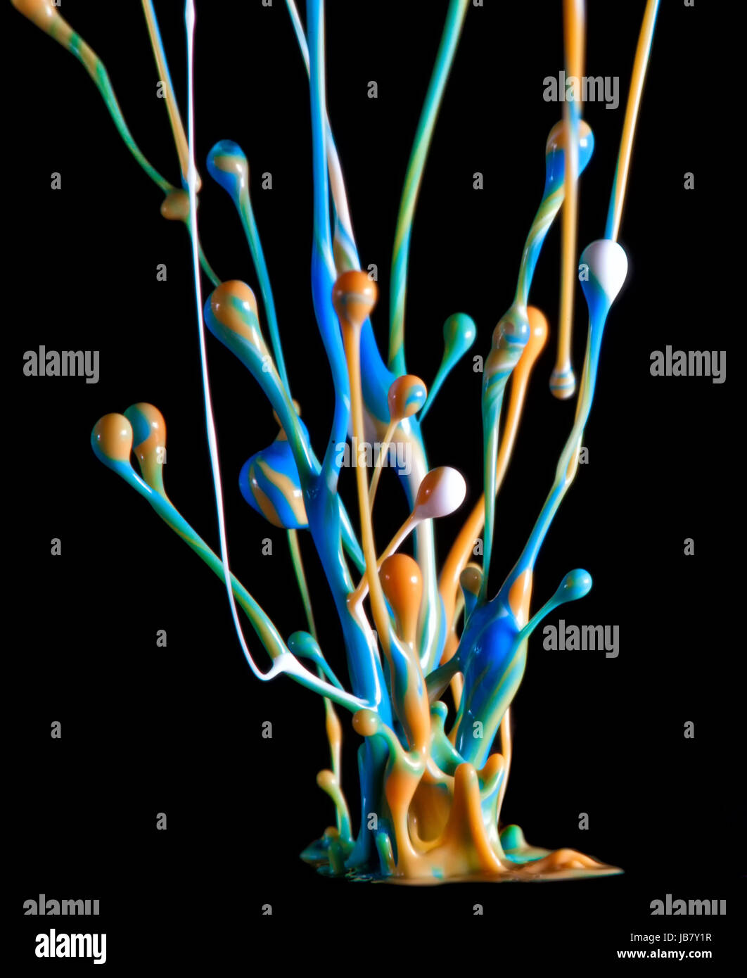macro image of paint sculpture Stock Photo - Alamy