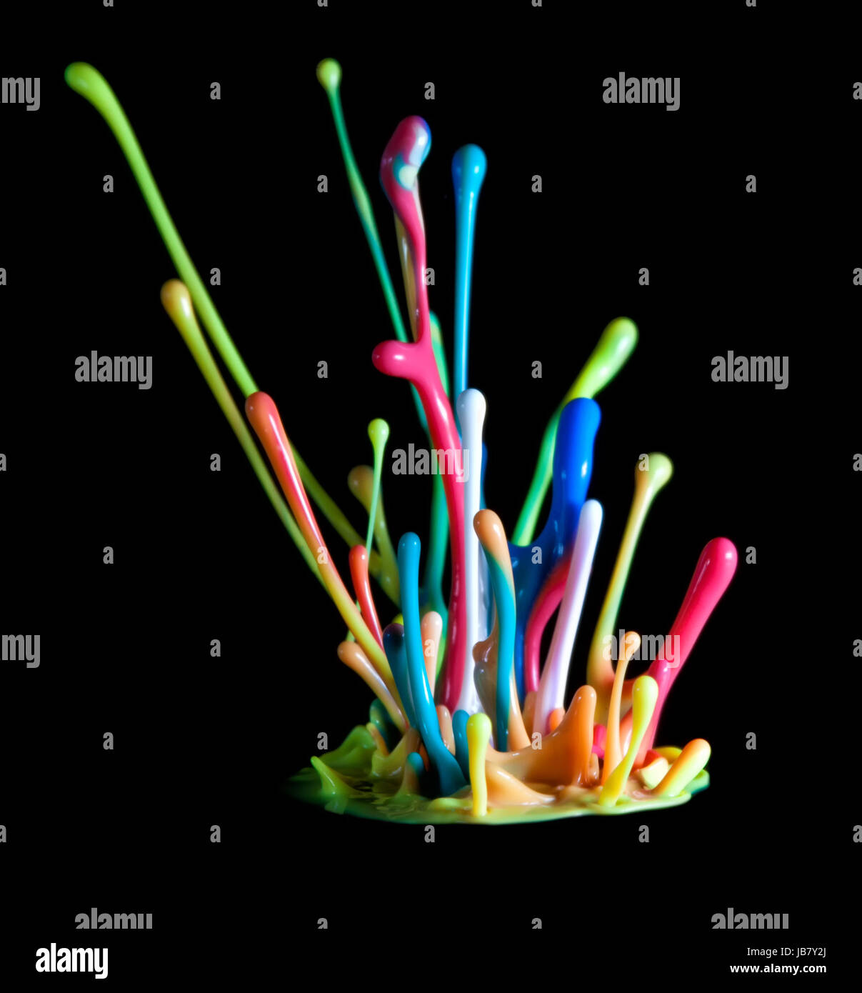 macro image of paint sculpture Stock Photo - Alamy
