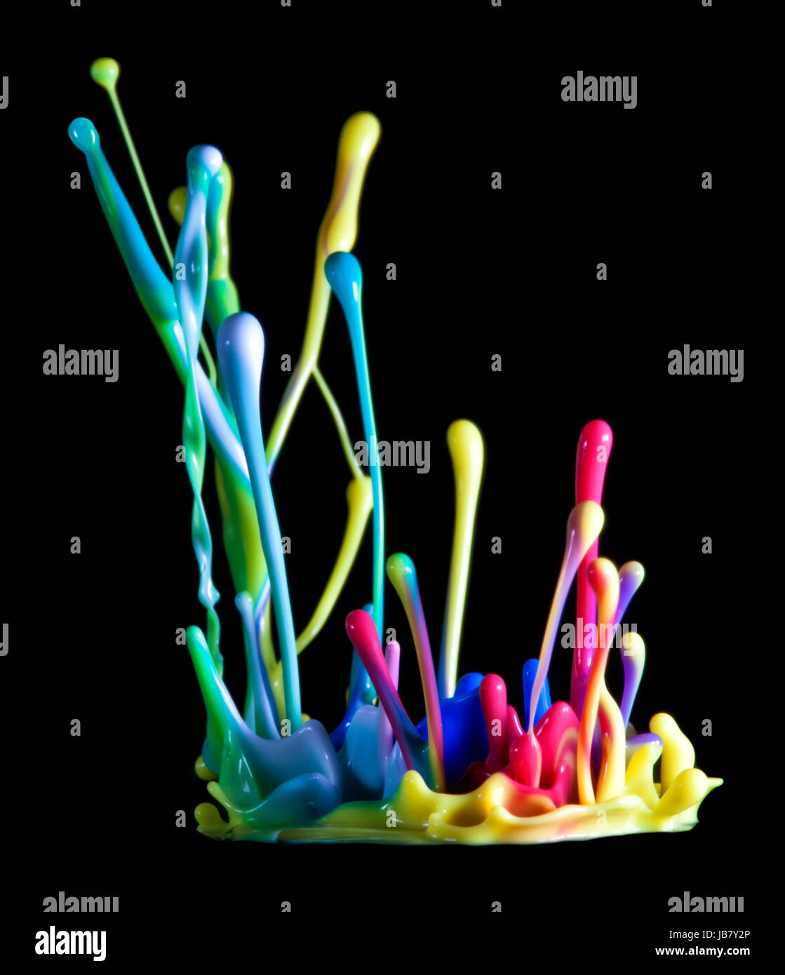 macro image of paint sculpture Stock Photo - Alamy