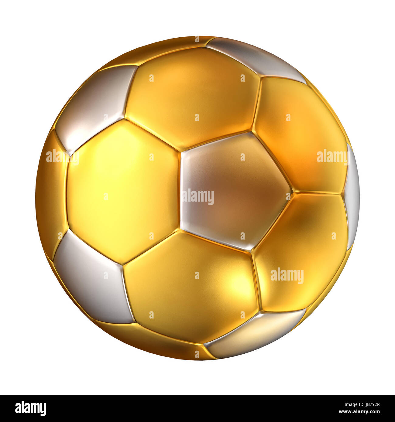 3d image golden soccer ball hi-res stock photography and images - Alamy