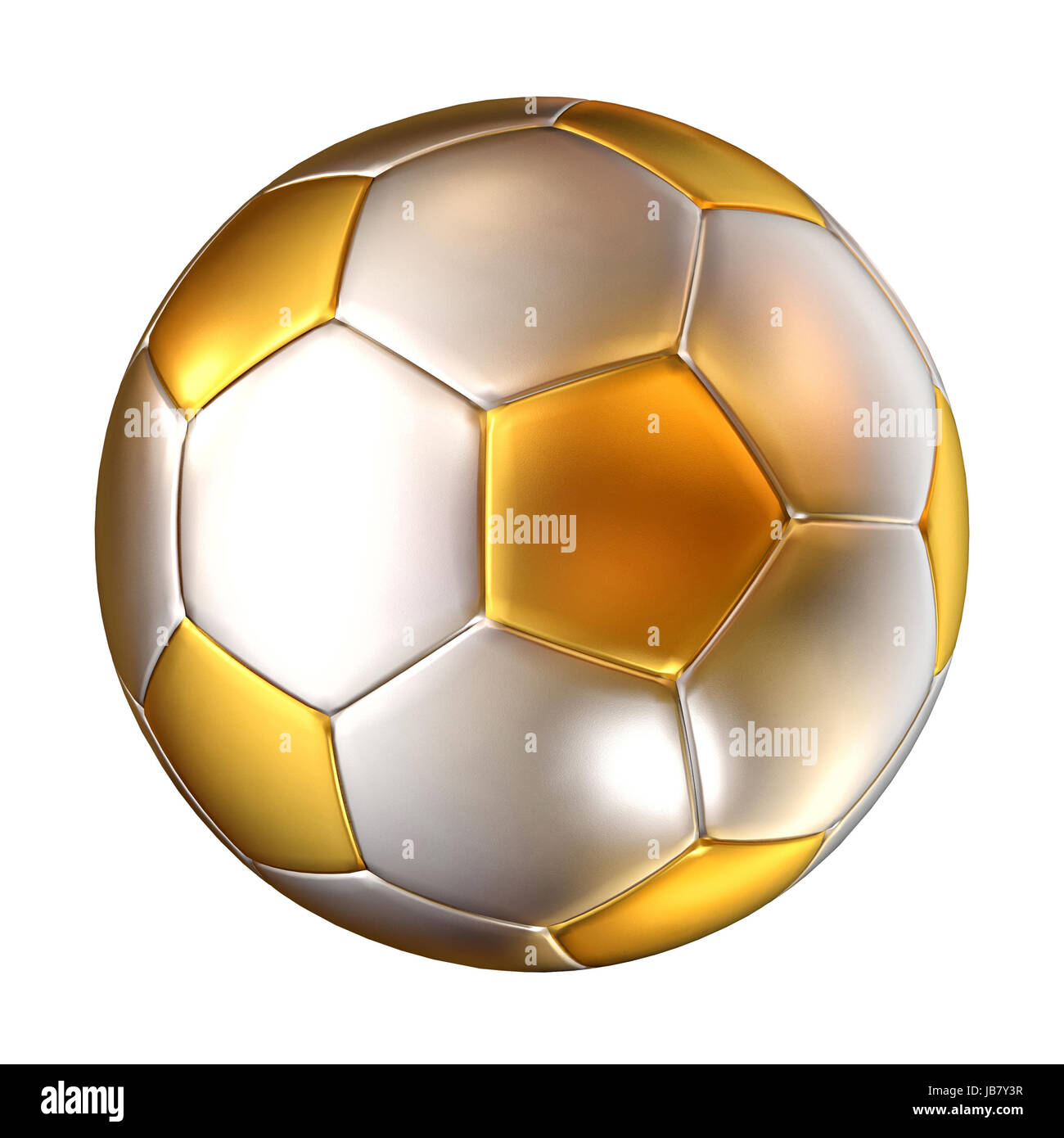 3d image golden soccer ball hi-res stock photography and images - Alamy