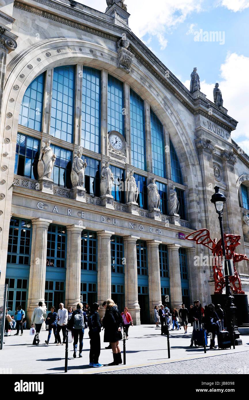 Paris North Train Station, Paris, France Stock Photo - Alamy