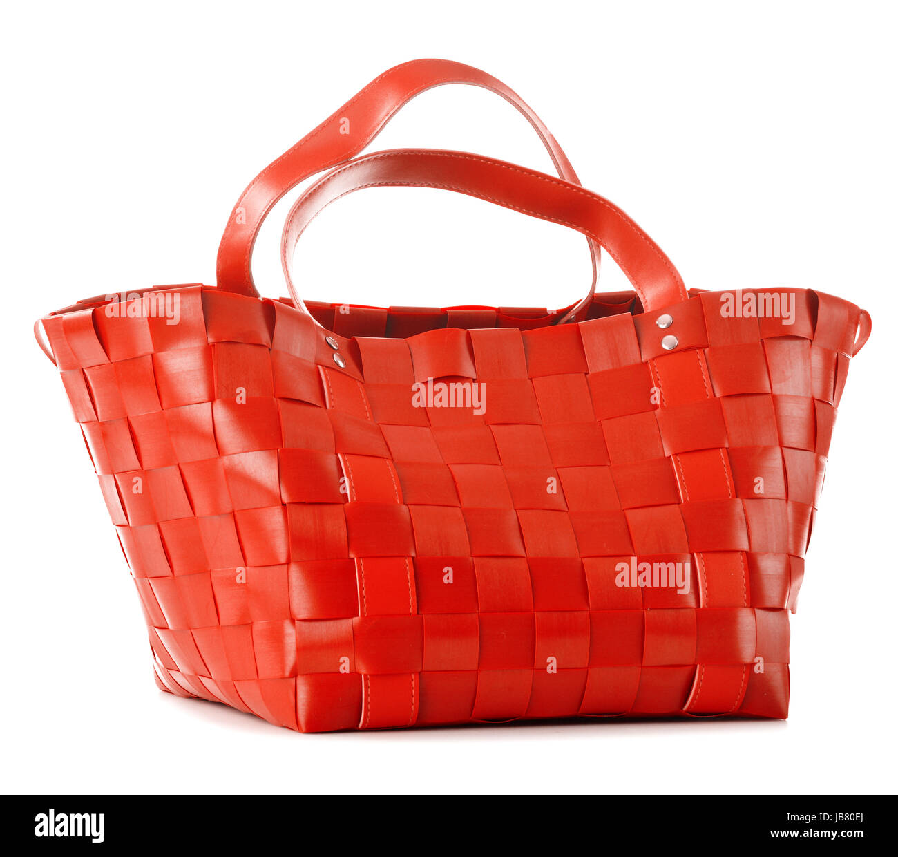 Empty shopping bag isolated on white Stock Photo - Alamy