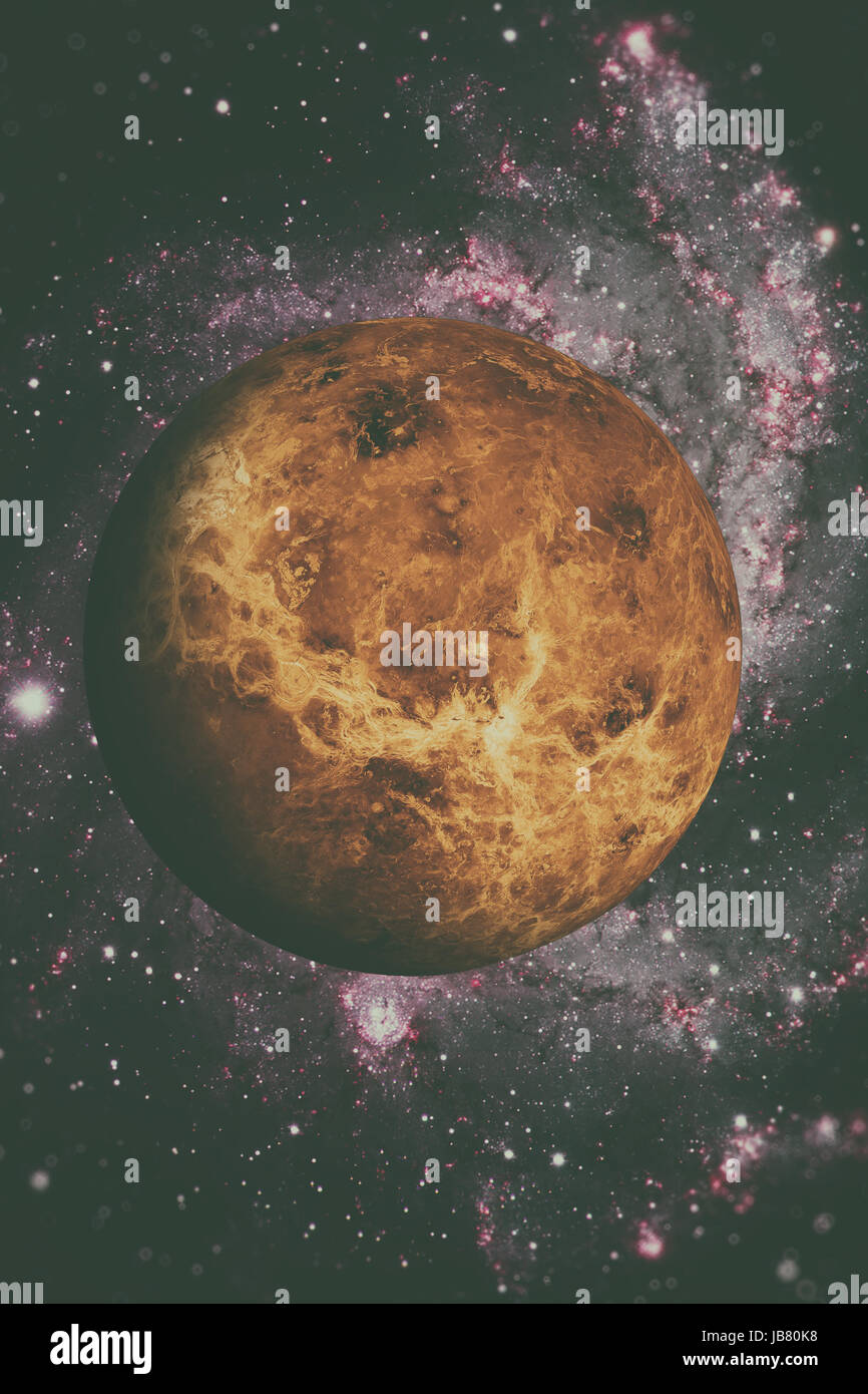 Solar System - Venus. It is the second planet from the Sun. It is a ...