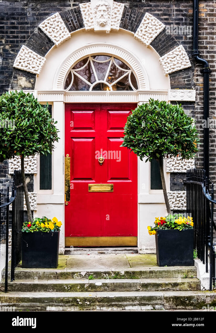 Old Style London Building Brick Facade High Resolution Stock ...