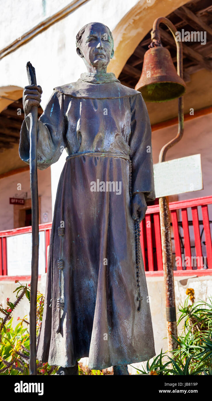 Father Joseph Serra Stattue Mission Santa Barbara California. Mission ...