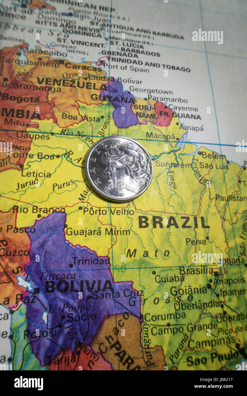 Map of coin hi-res stock photography and images - Alamy