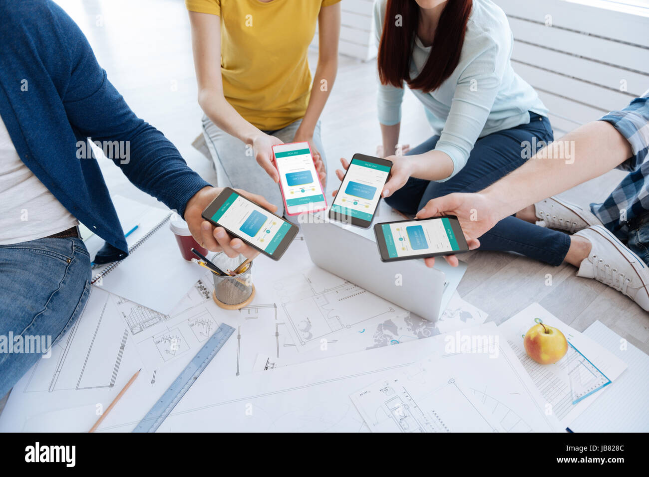 New generation of smartphones hi-res stock photography and images - Alamy