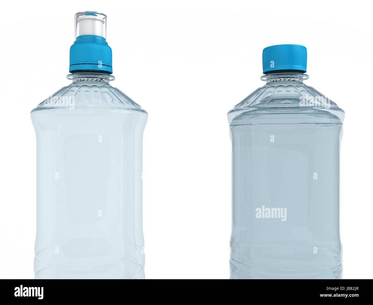 Empty bottles isolated on white background Stock Photo - Alamy