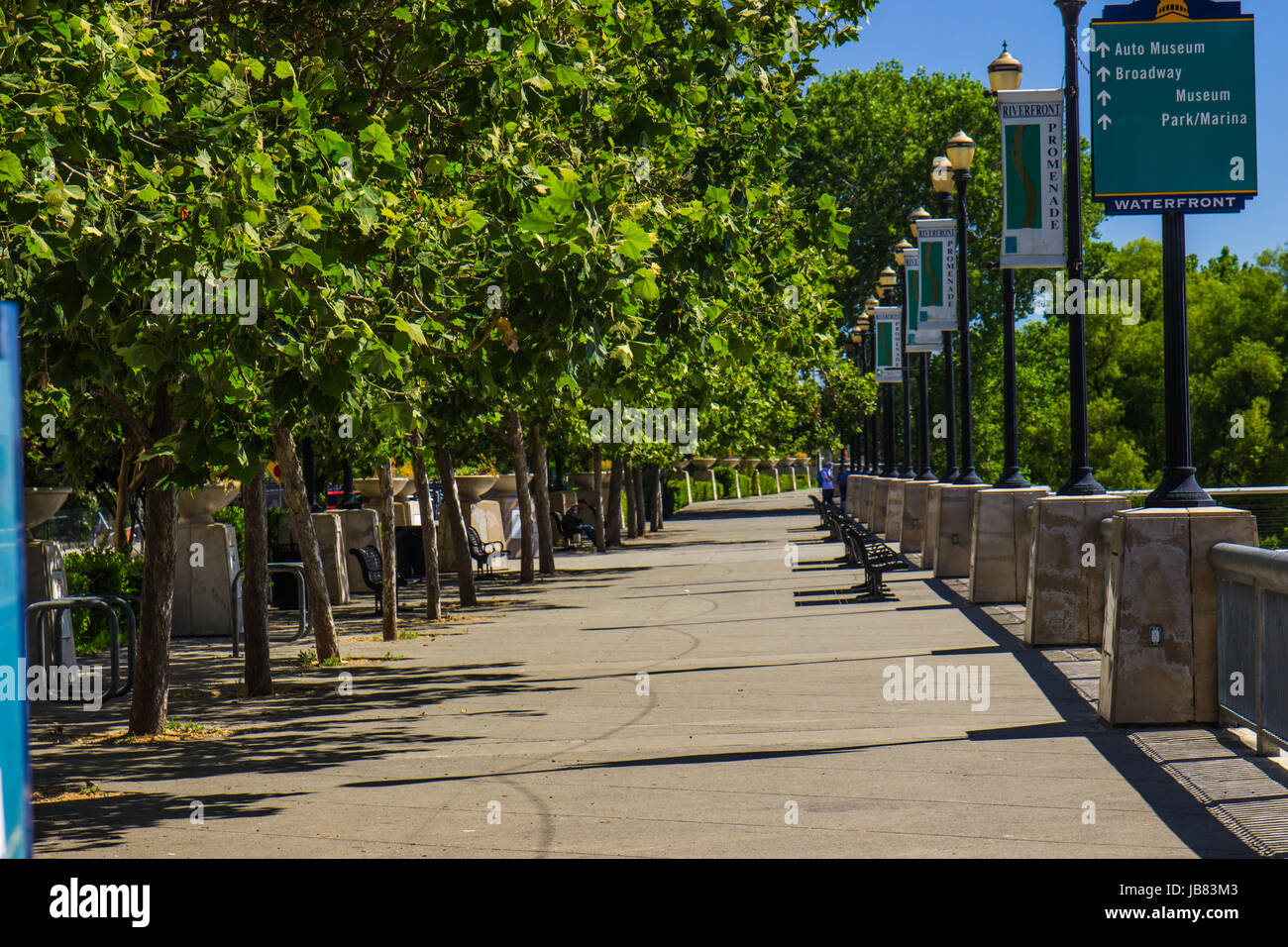 Walkway Near Local River Stock Photo - Alamy