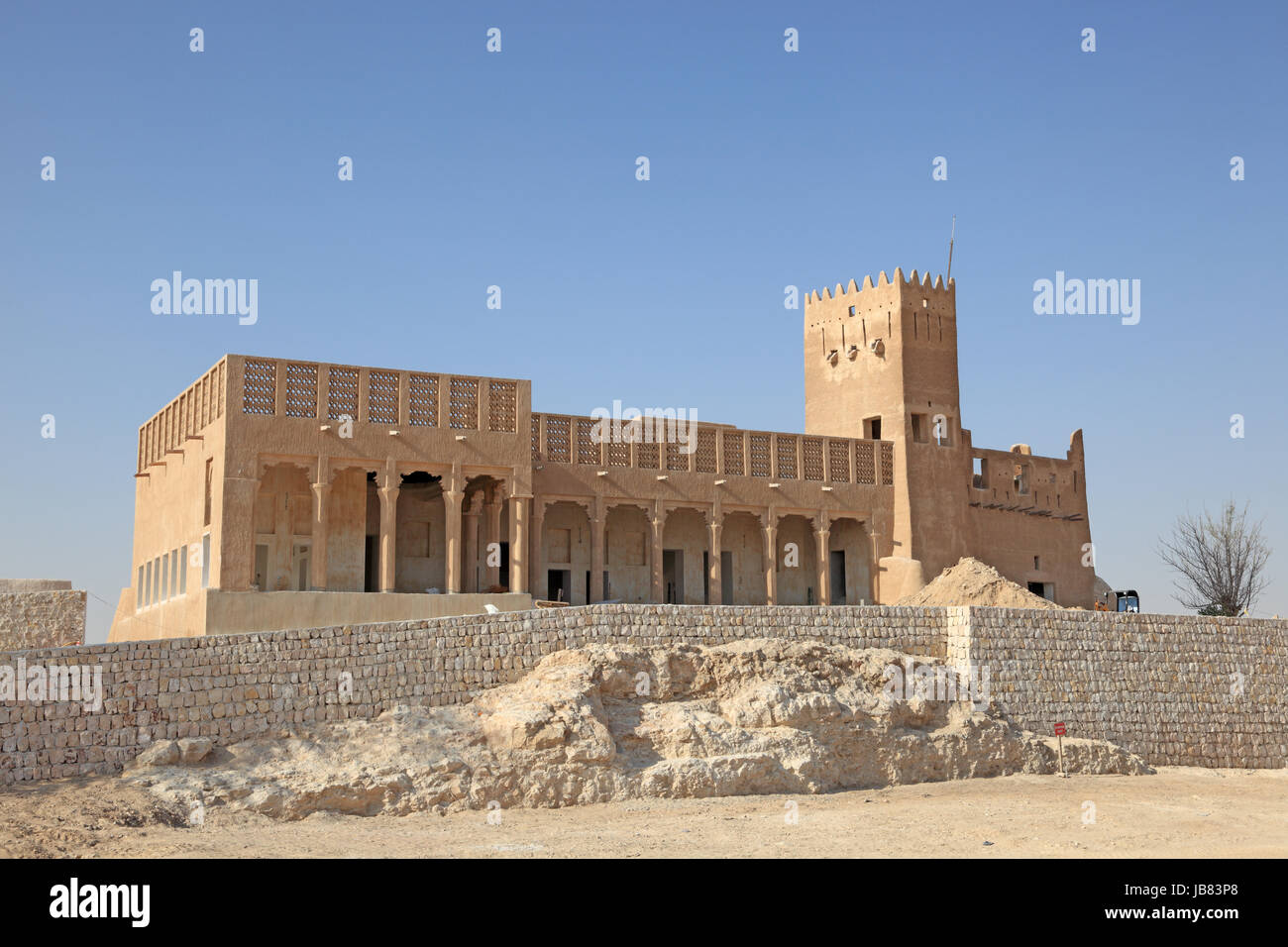 Historic fortress in Doha, Qatar, Middle East Stock Photo - Alamy