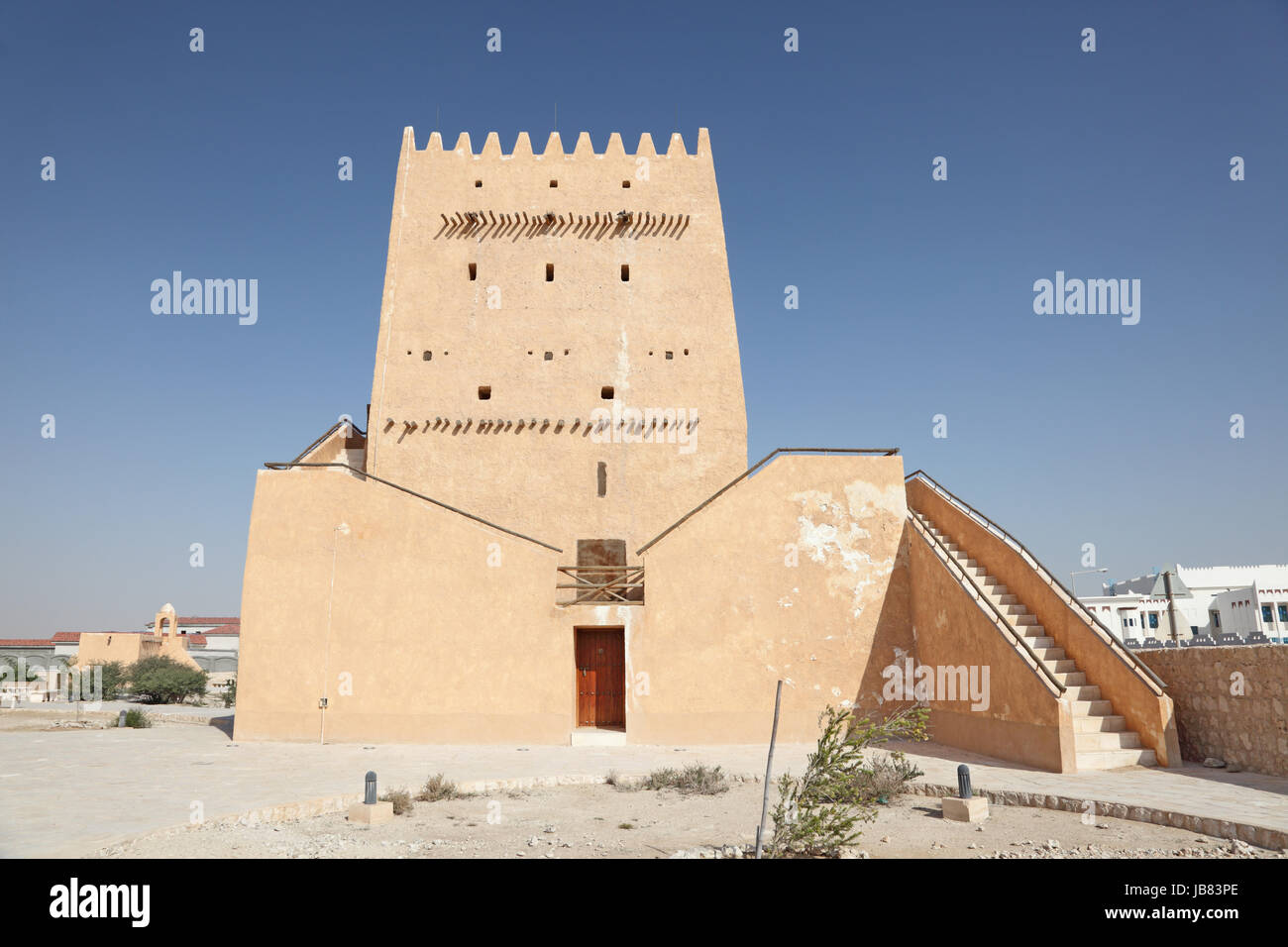 Historic tower in Doha, Qatar, Middle East Stock Photo - Alamy