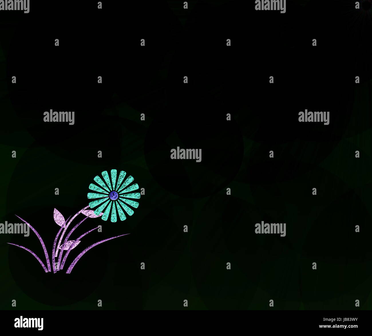 monochrome background with discreet small colored flower Stock Photo ...