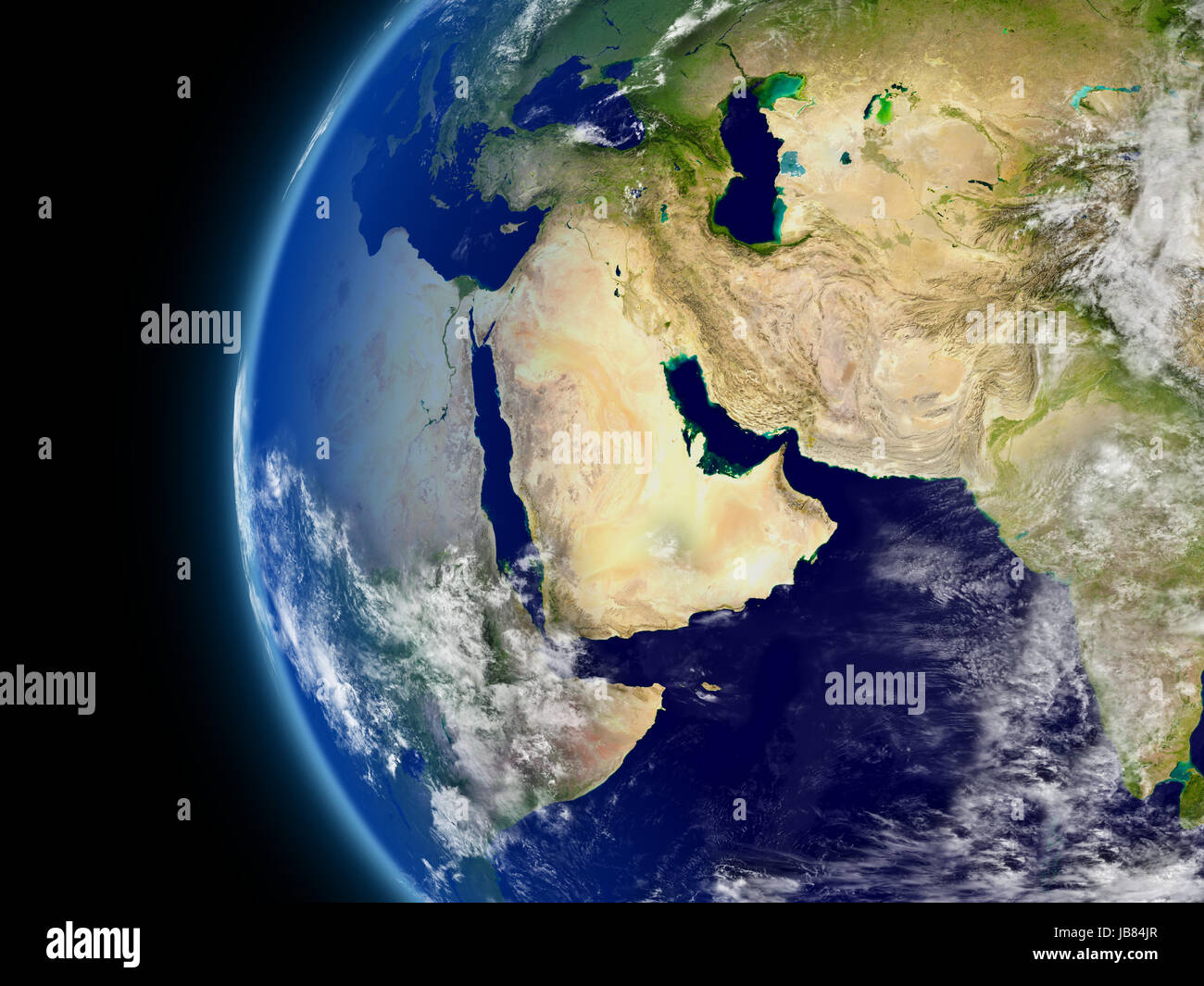 Middle east nasa map hi-res stock photography and images - Alamy