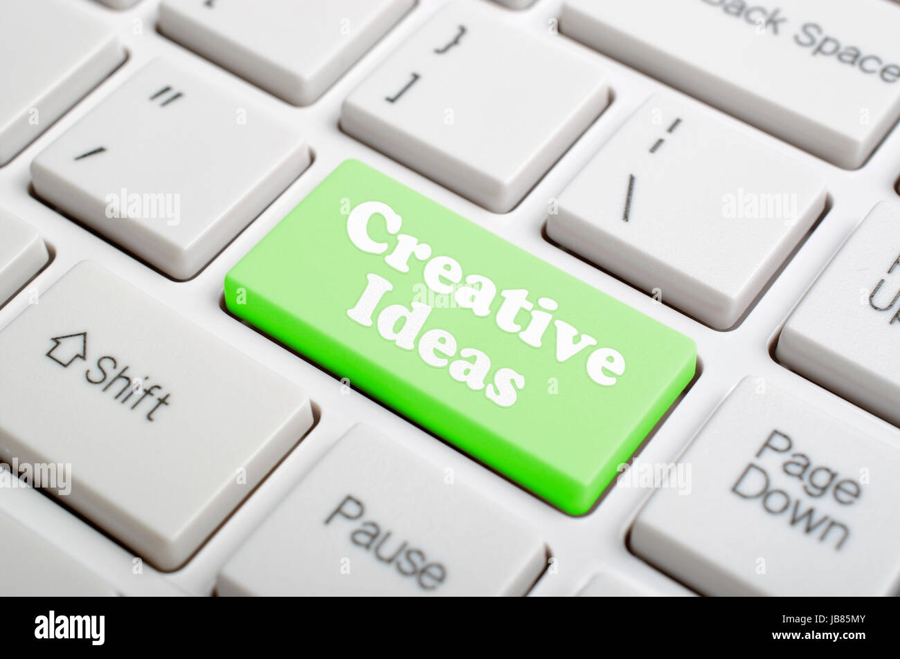 Creative ideas on keyboard Stock Photo - Alamy