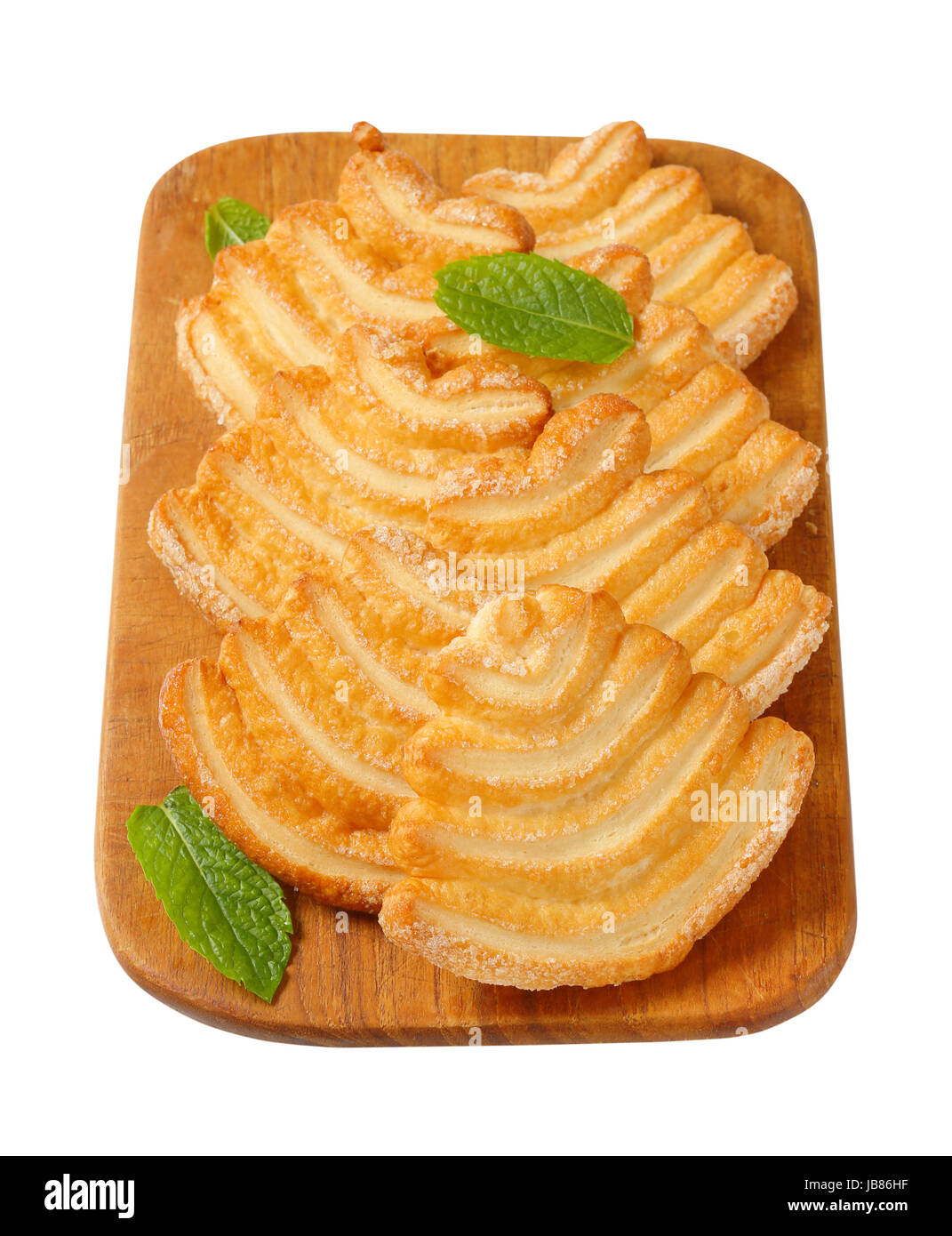 Italian puff pastry cookies coated with sugar Stock Photo - Alamy
