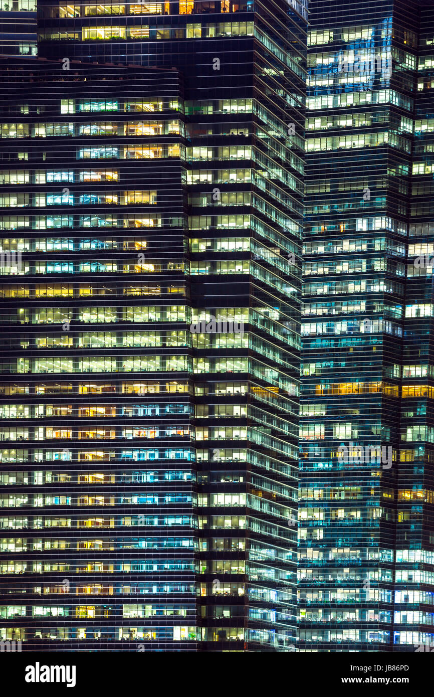 Office Building background at night Stock Photo - Alamy