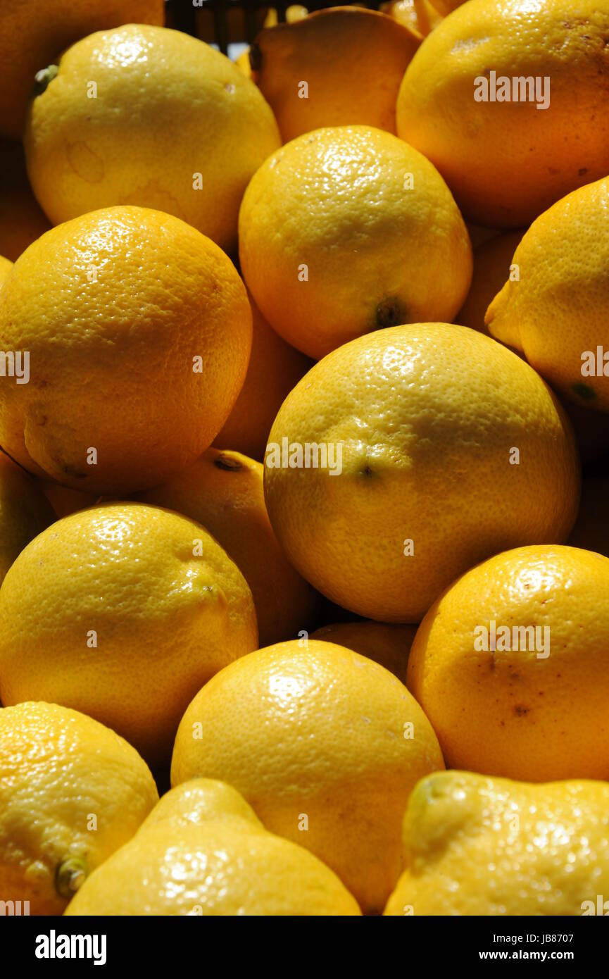 lemons on the week market - spain Stock Photo - Alamy
