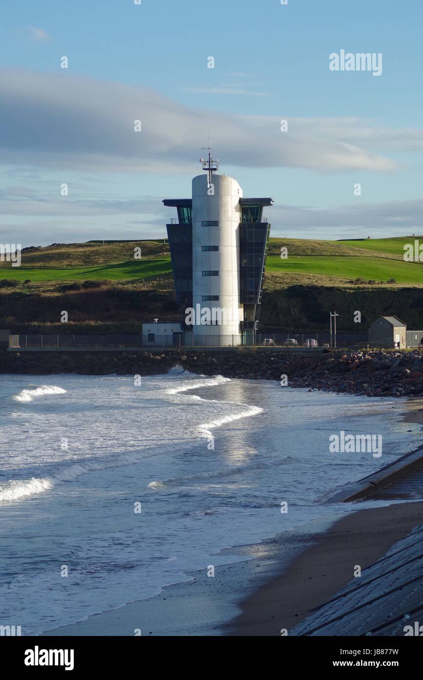 Aberdeen Harbour Control Tower. Scotland, April, 2017 Stock Photo - Alamy