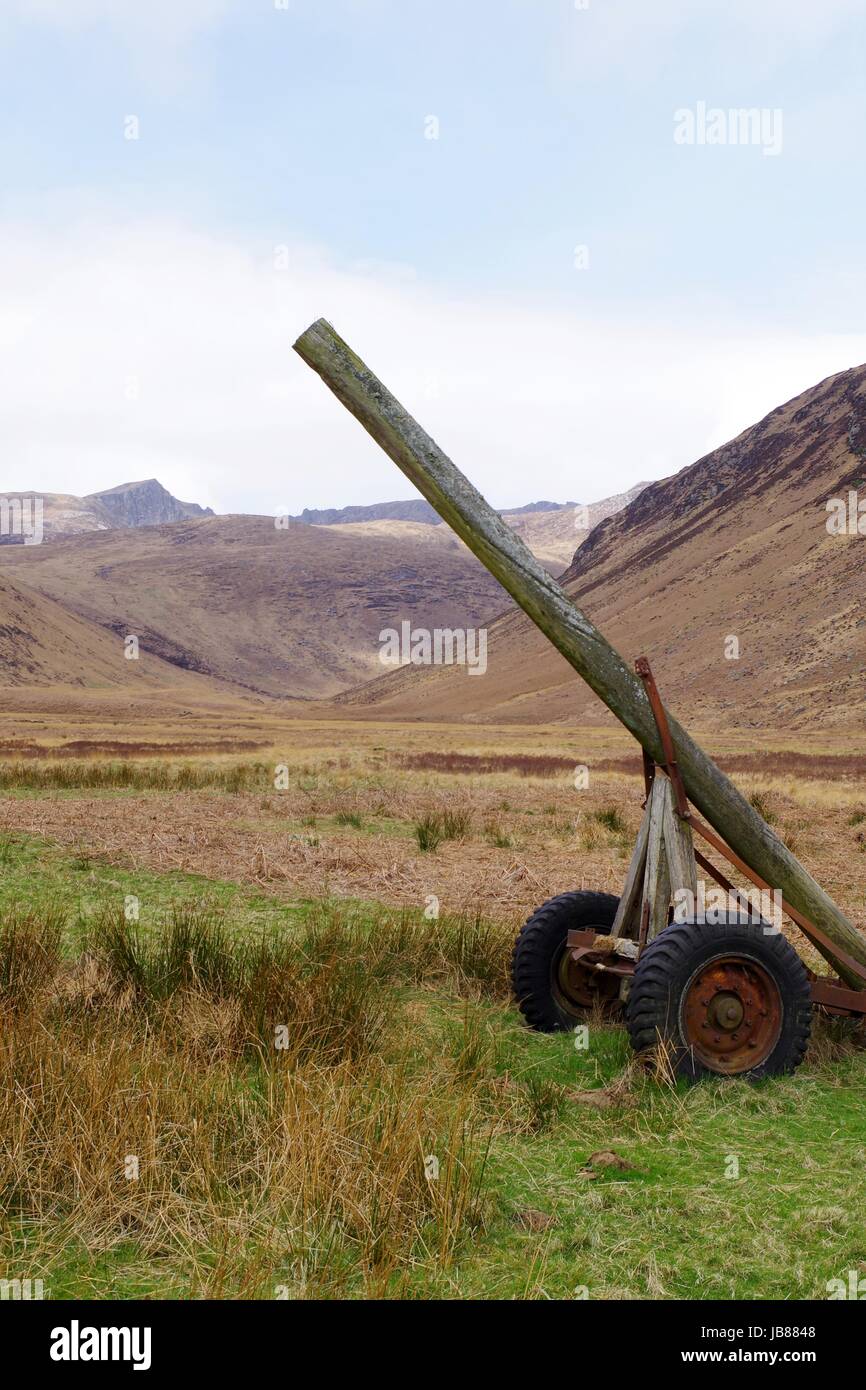 Curious Wooden Pole Apparatus on the Valley Floor of the Glen Rosa ...