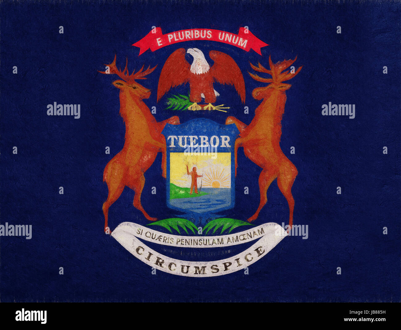 Michigan state illustration hi-res stock photography and images - Alamy