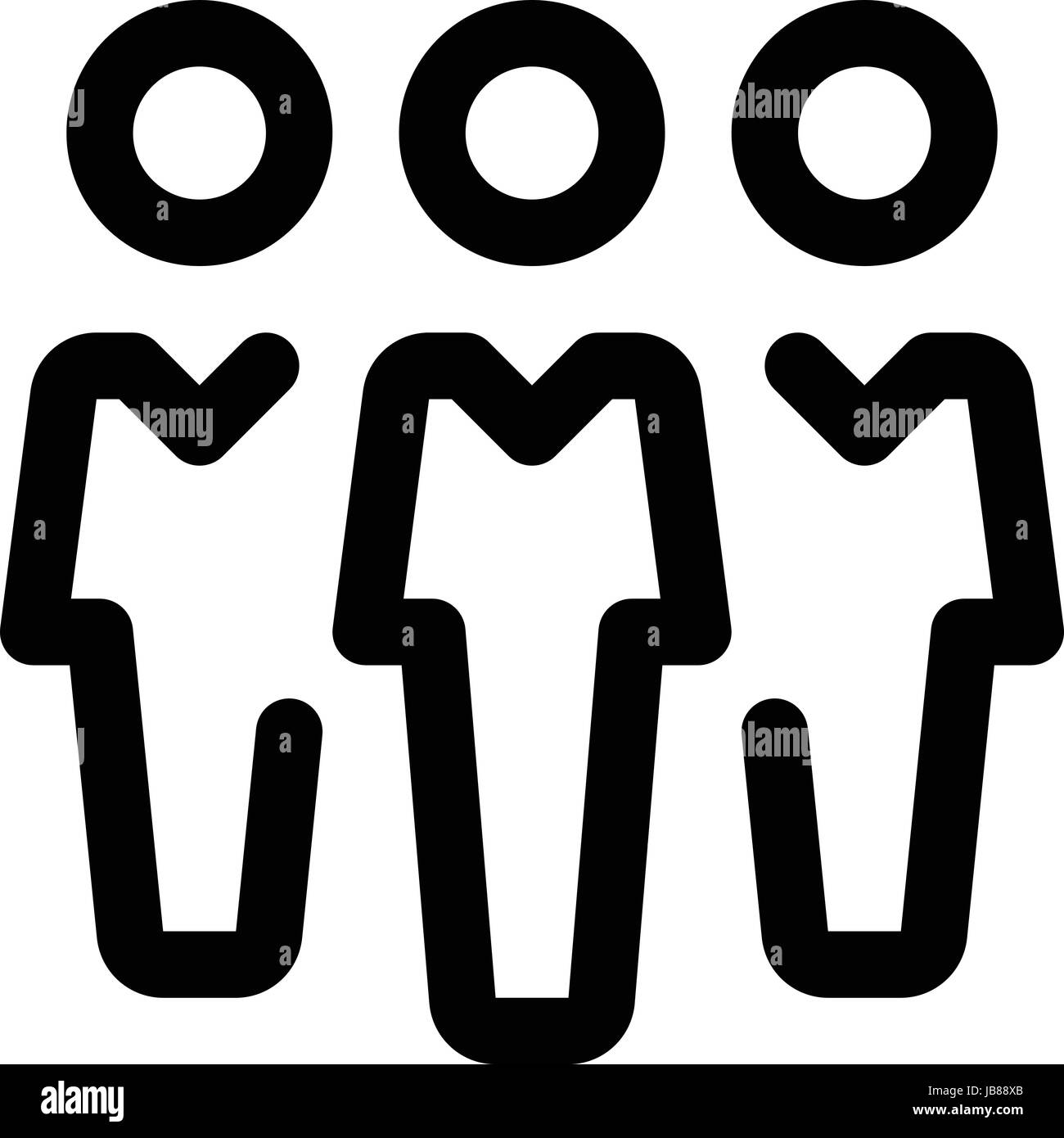 Group of professionals with leader Stock Vector Images - Alamy