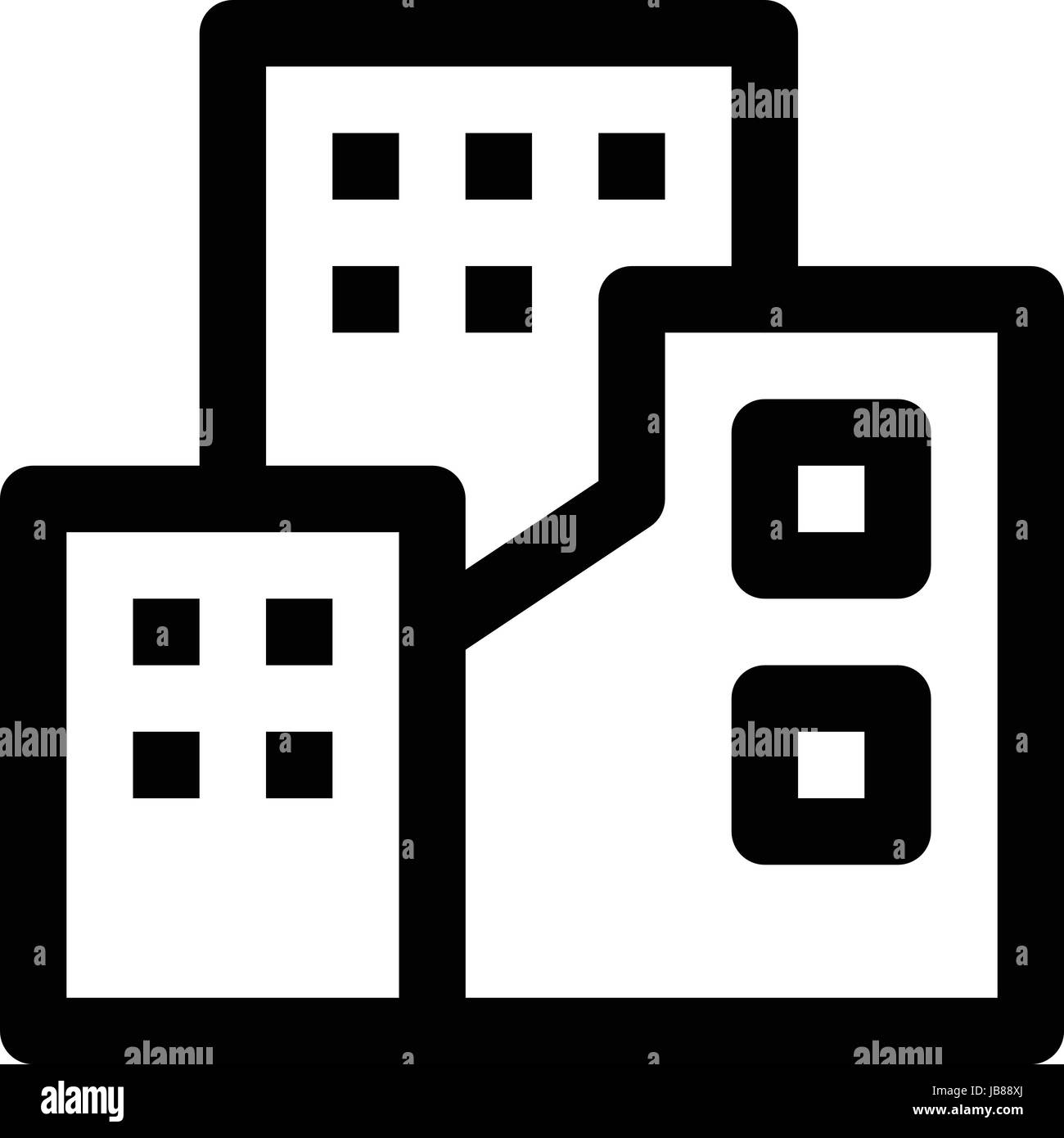 Office blocks windows Stock Vector Images - Alamy